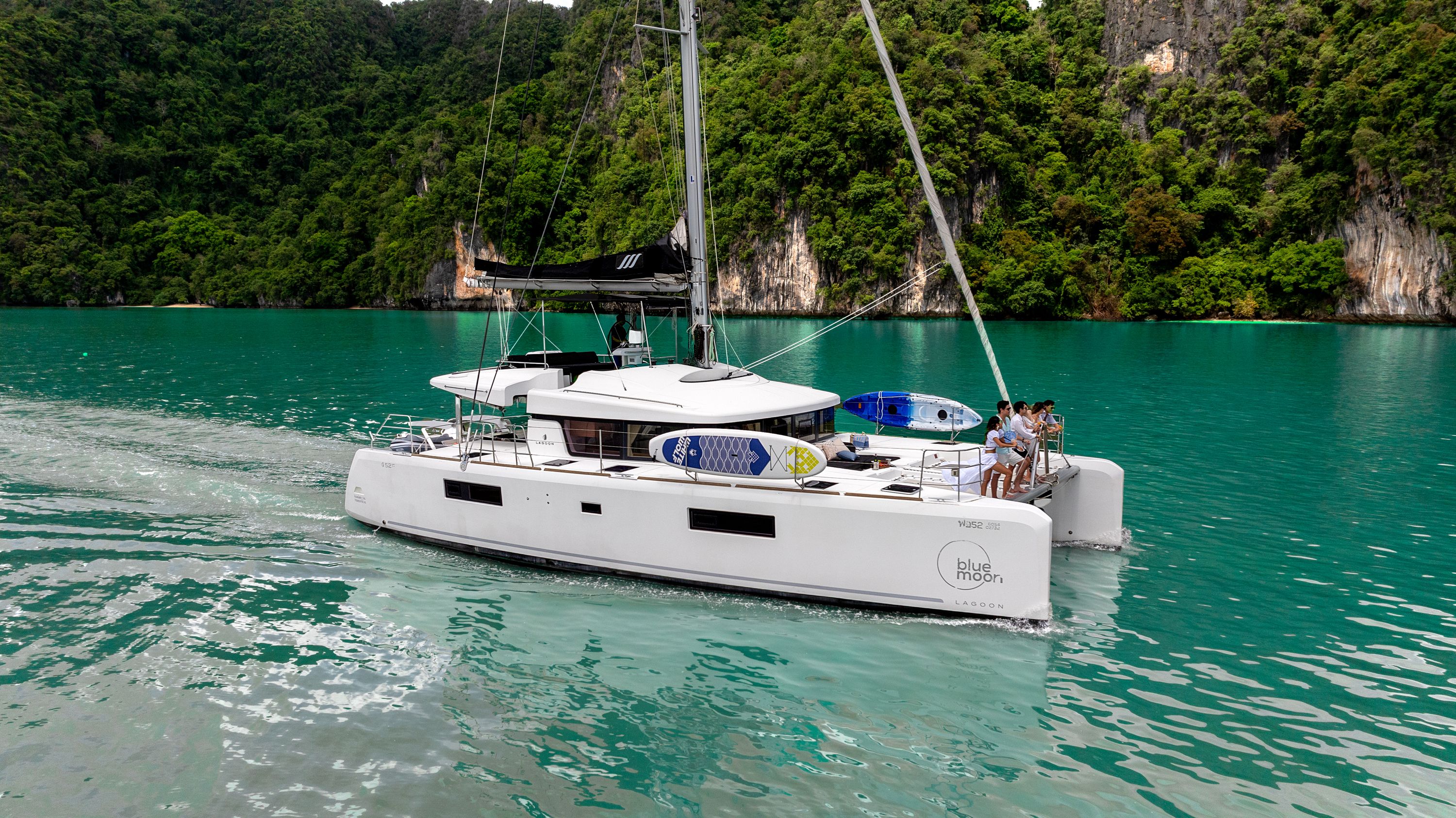 Crewed Catamaran Blue Moon Lagoon 52f 5 Cabins Phuket Thailand