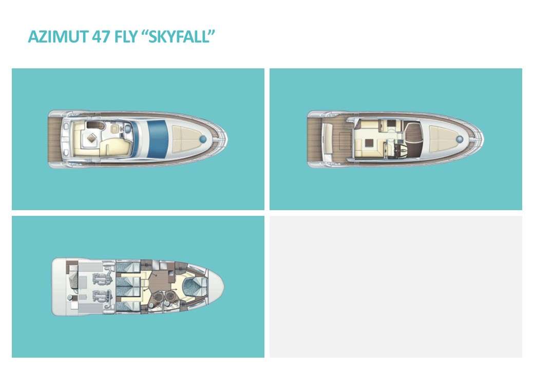 Luxury Crewed Motor Yacht SKYFALL - Azimut 47 Fly - 3 Cabins - Sibenik ...