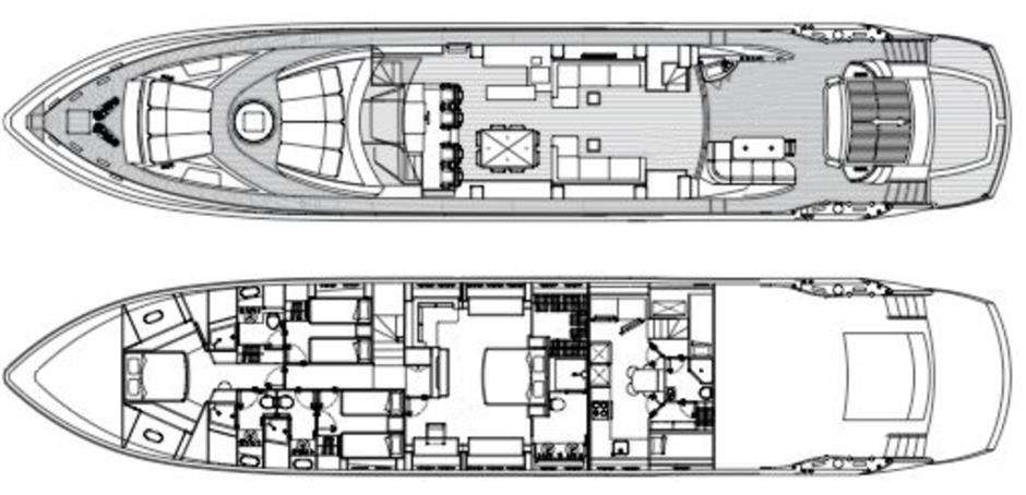 Crewed Motor Yacht QUANTUM - Sunseeker Predator 108 - 4 Cabins - Split ...