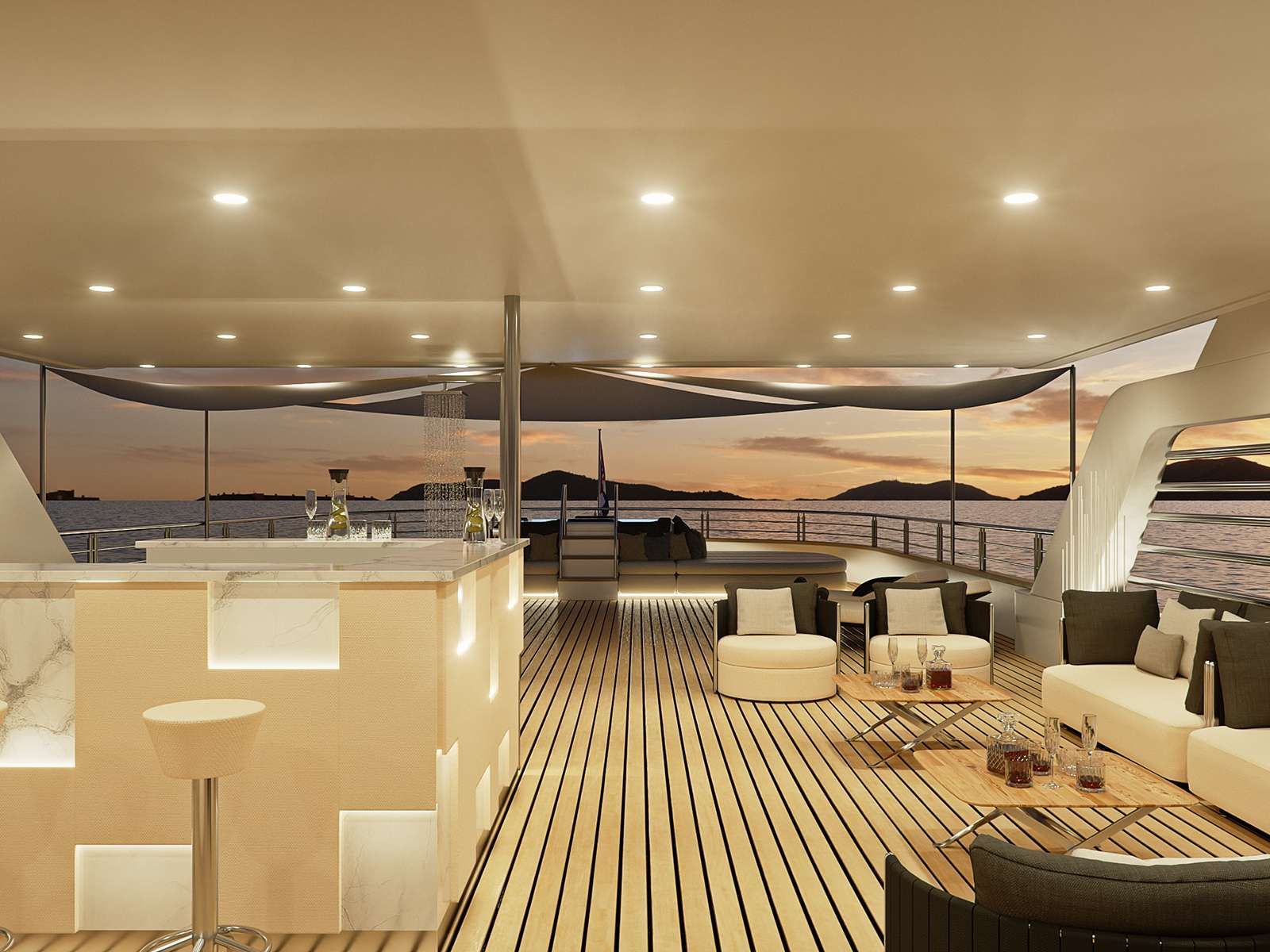 Crewed Motor Yacht CRISTAL - Custom 49m - 15 Cabins - Split - Dubrovnik ...