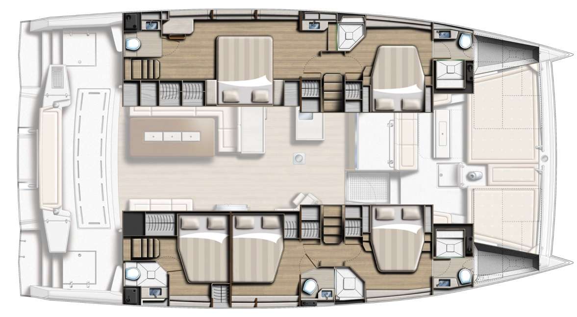 Luxury Crewed Catamaran ESCAPADE - Bali 5.4 - 4 cabins - BVI - USVI ...