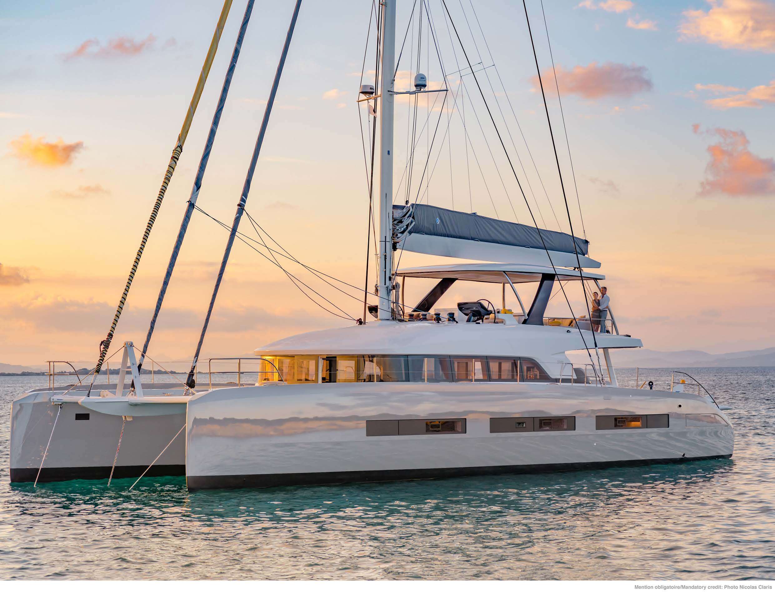 Luxury Crewed Catamaran SYLENE - Lagoon Seventy 7 - 5 Cabins - Sardinia ...