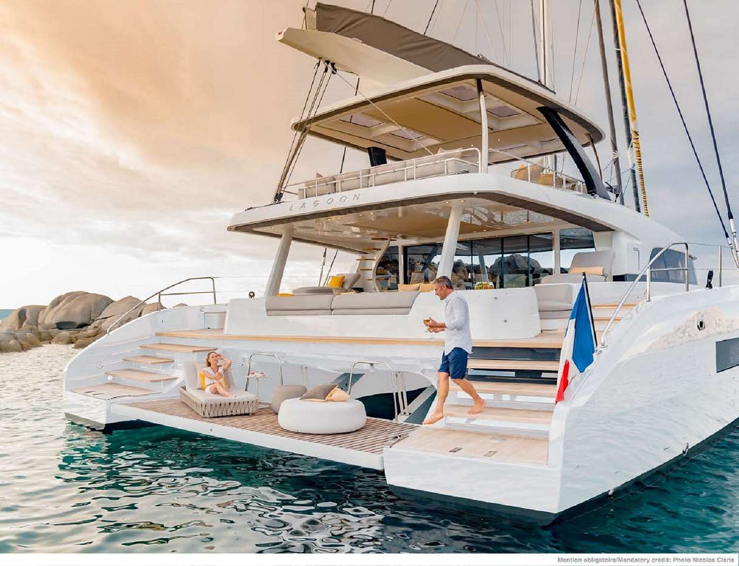 Luxury Crewed Catamaran SYLENE - Lagoon Seventy 7 - 5 Cabins - Split ...