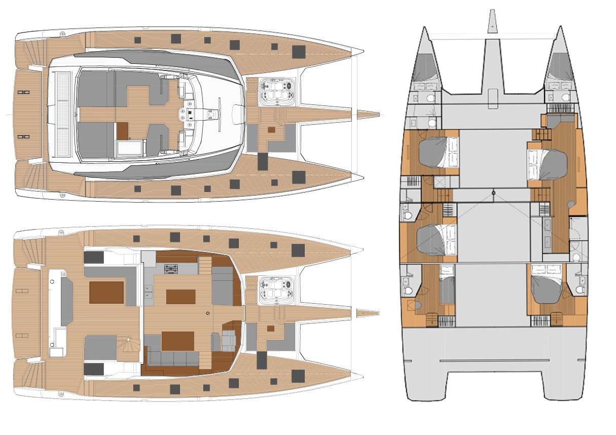 Crewed Catamaran INDULGENCE - Fountaine Pajot Alegria 67 - 5 Cabins ...