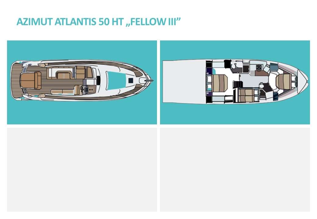 Luxury Crewed Motor Yacht FELLOW III - Azimut Atlantis 50 HT - 3 Cabins ...