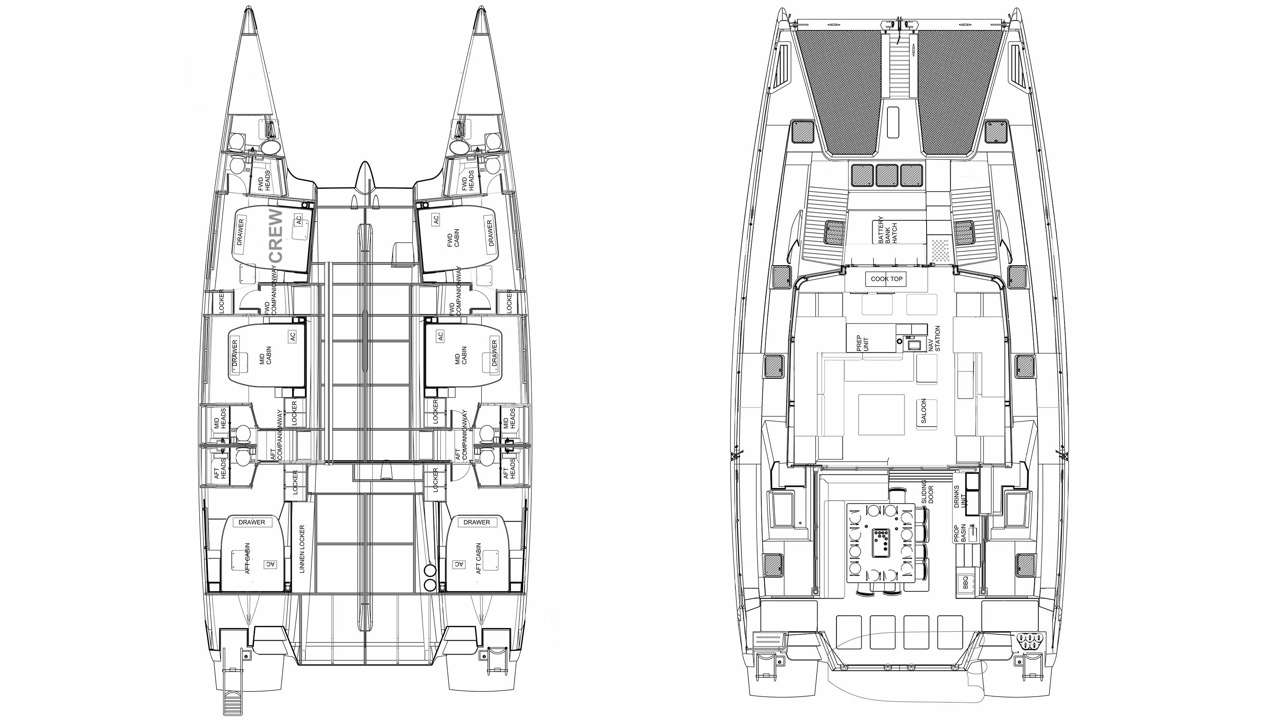 Luxury Crewed Catamaran SEVEN - Voyage 590e - Tortola - British Virgin ...