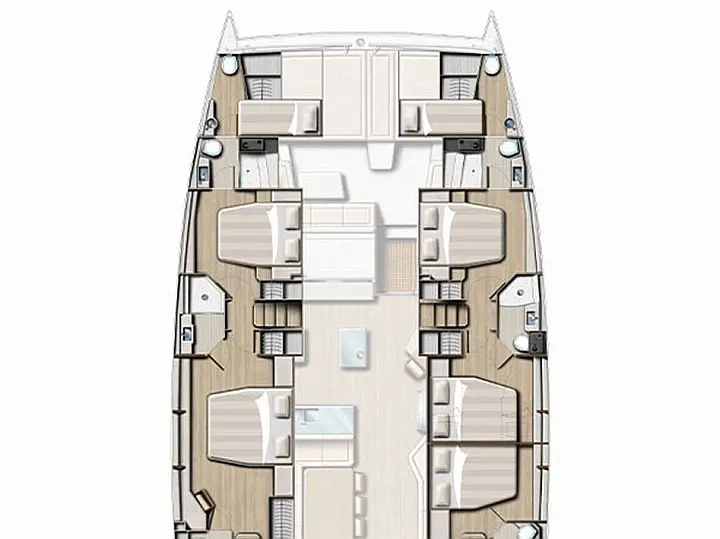 Crewed Catamaran ALFA.BM2 - Bali 5.4 - 5 Cabins - Portisco - Porto ...