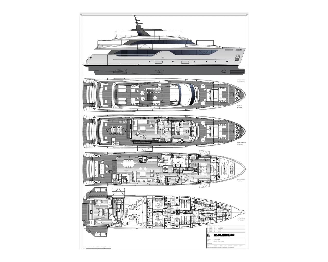 Luxury Crewed Motor Yacht ANDIAMO - Sanlorenzo SD132 - 5 Cabins - Zadar ...