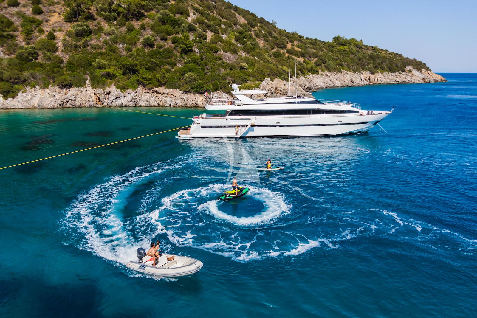 Crewed Motor Yacht AXELLA - Eurocraft 110 - 5 Cabins - Bodrum ...