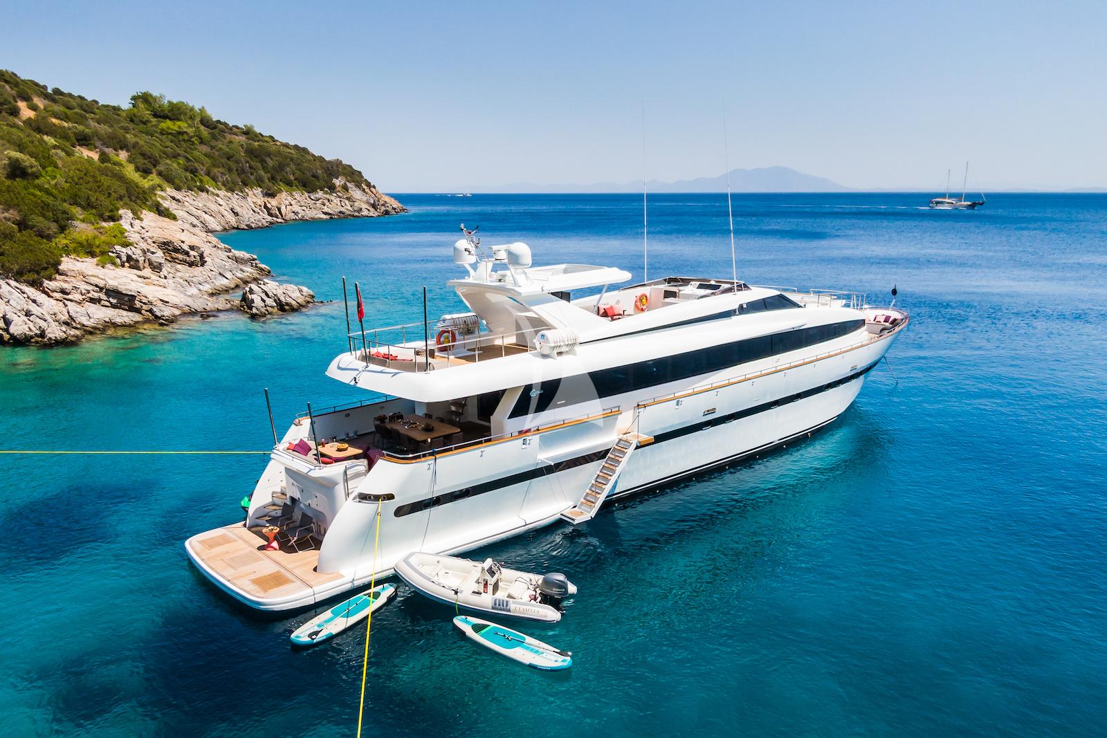 Crewed Motor Yacht AXELLA - Eurocraft 110 - 5 Cabins - Bodrum ...