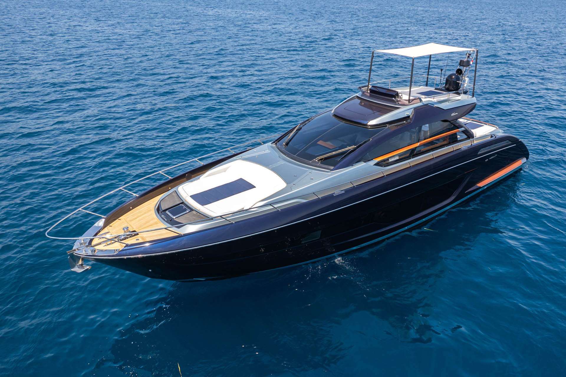 Crewed Motor Yacht BLUE SHARK - Riva 66 Ribelle - 3 Cabins ...