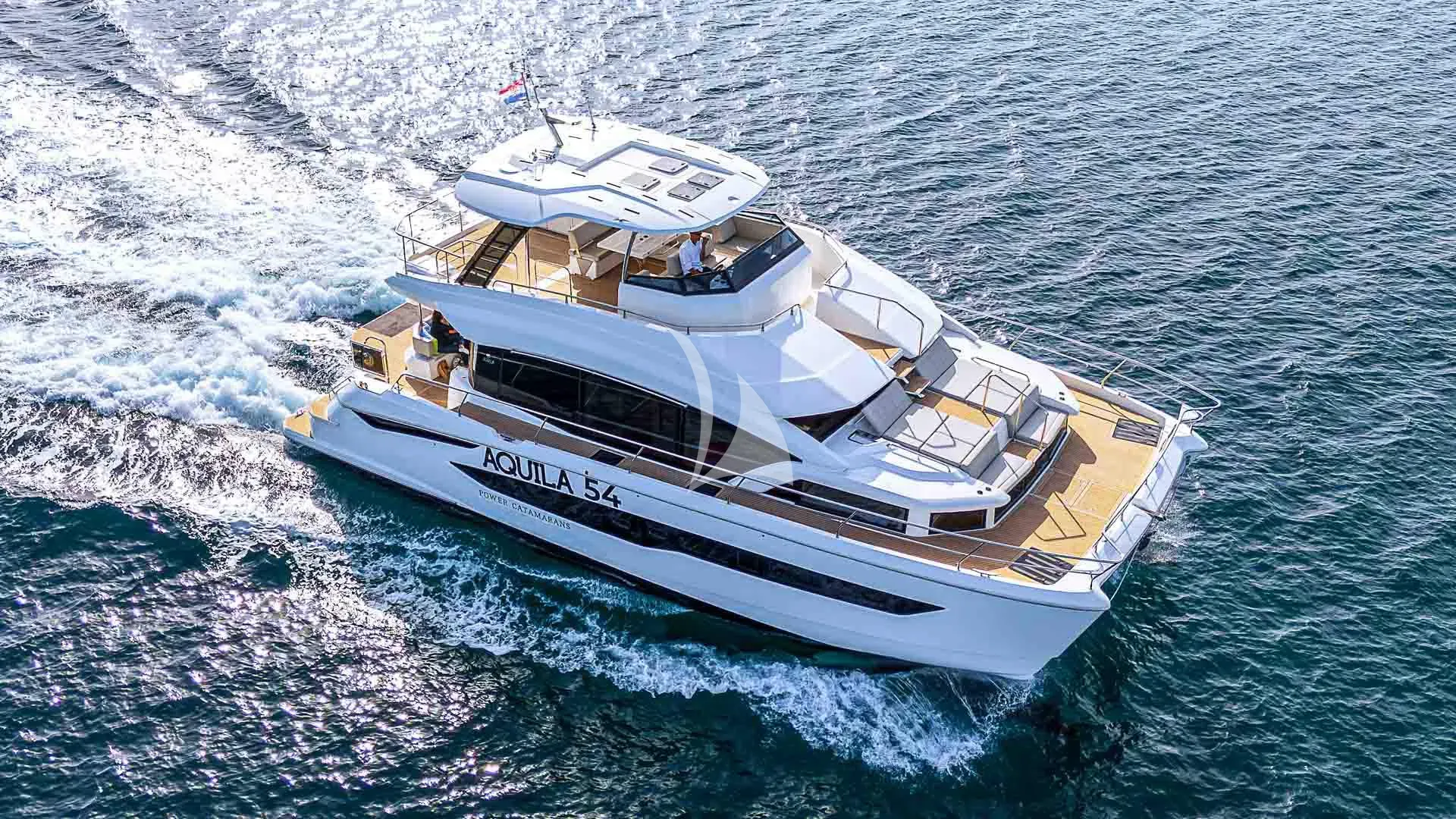 Crewed Power Catamaran BY MY SIDE - Aquila 54 - 4 Cabins - Sibenik ...