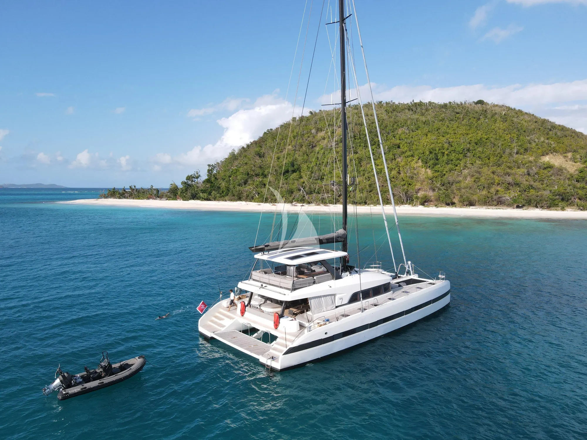 Luxury Crewed Catamaran CAT TUA - Lagoon Seventy 7 - 4 Cabins - St ...