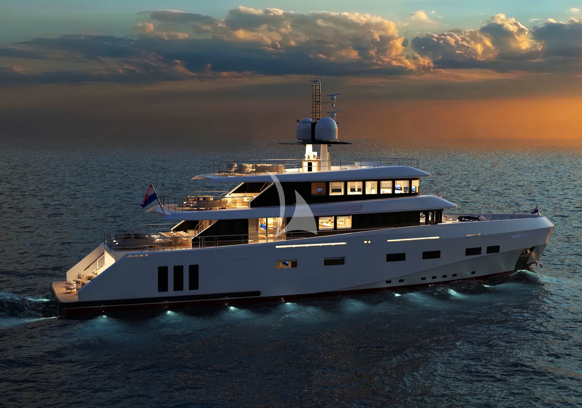 Luxury Crewed Motor Yacht RENATA - Cerri Cantieri Navali 40m - 6 Cabins ...