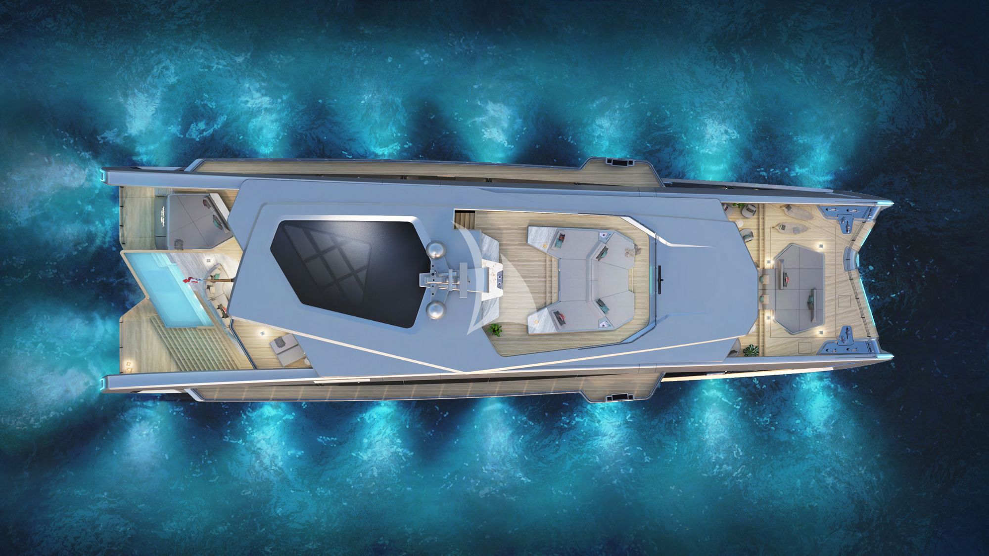 Luxury Crewed Catamaran THIS IS IT - Tecnomar Radical 43 m - 6 Cabins - Athens - Mykonos - Paros ...