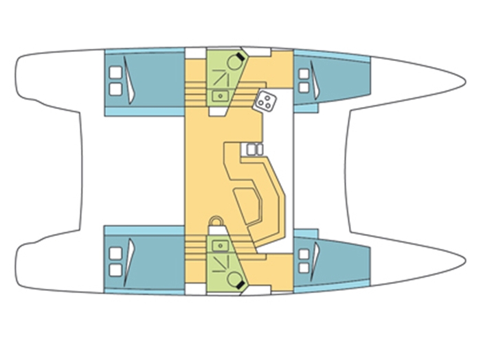 Bareboat Catamaran Catana 42 CI with watermaker - 4 Cabins - Tahiti ...