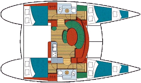 Bareboat Catamaran Lagoon 380 - 4 Cabins - St Raphael - French Riviera ...