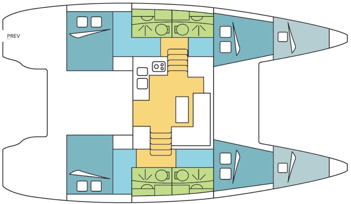 Bareboat Power Catamaran Lagoon 40 Power Catamaran with watermaker - 4 ...