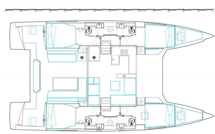 Bareboat Catamaran Nautitech 46 Fly (2019) - 4 + 2 cabins - Greece ...